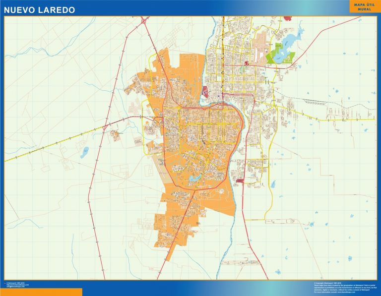Mapa Reynosa en Mexico plastificado | Mapas para México, USA y Canada ...
